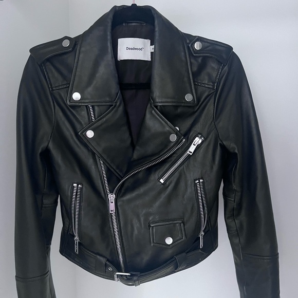 Amour Vert | Jackets & Coats | Chic Leather Jacket Petite | Poshmark